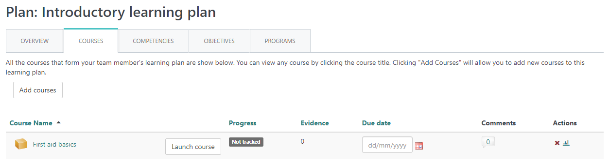 Developing Learning Plans with Totara Learn LMS